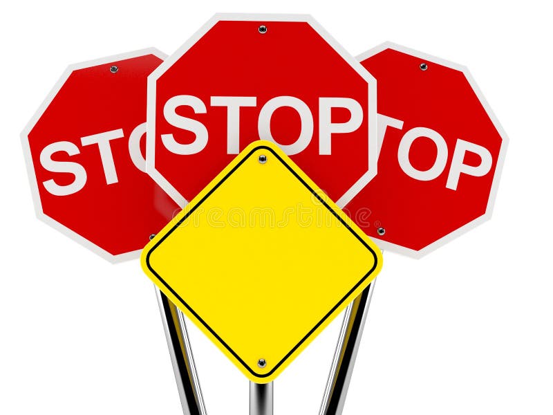 Many Stop Signs Stock Illustrations – 177 Many Stop Signs Stock ...