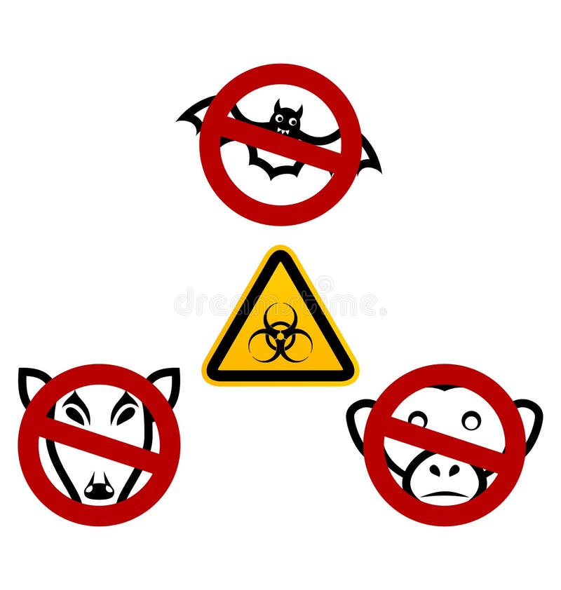 Stop Signs in Order To Avoid Disease Ebola Virus Stock Vector ...