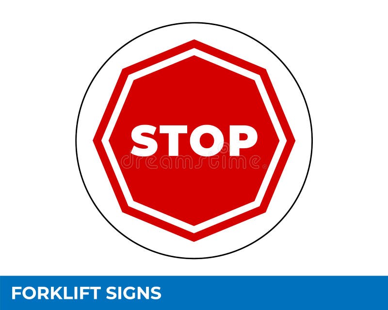 Stop Signs in Vector, Easy To Use and Print Design Templates. Stock ...