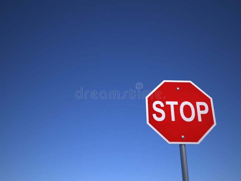 Stop sing stock illustration. Illustration of boundary - 16697272