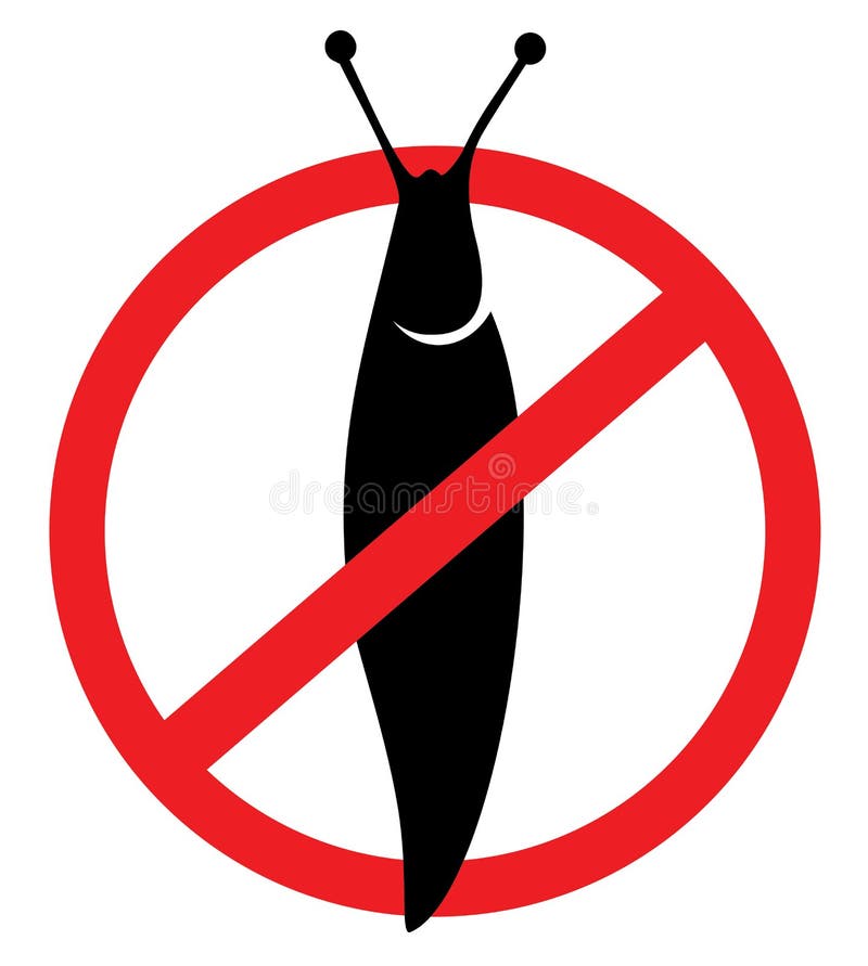 Stop Slug. Prohibited Insect Pest Stock Vector - Illustration of risk ...