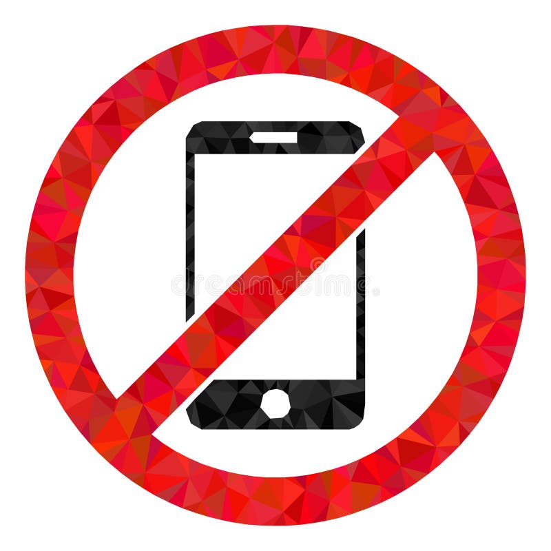 Stop and smartphone stock vector. Illustration of symbol - 233780966