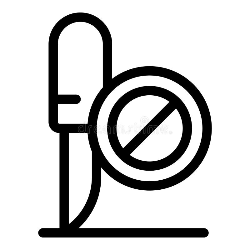 No Electronic Cigarette Allowed, Stop Smoking Icon Stock Vector ...
