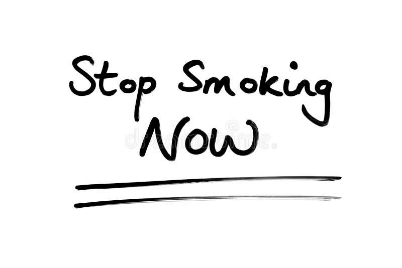 Stop Smoking Now stock image. Image of handwritten, decision - 171056135