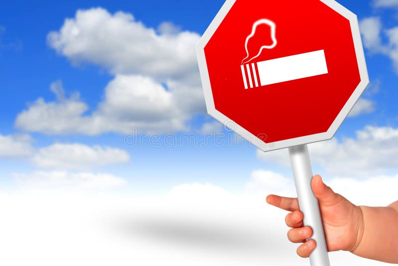 Stop smoking sign. stock photo. Image of conceptual, health - 31538410