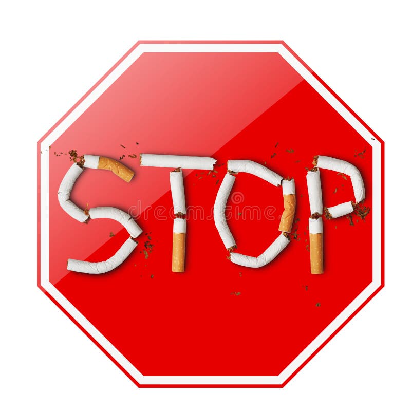 Stop smoking stock illustration. Illustration of quit - 52573589