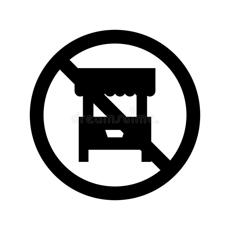 Stop Stall Isolated Vector Icon Which Can Easily Modify or Edit Stock ...