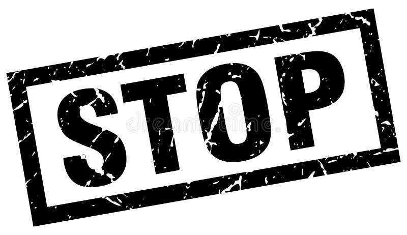 Stop Red Grunge Round Vintage Stamp Stock Vector - Illustration of ...