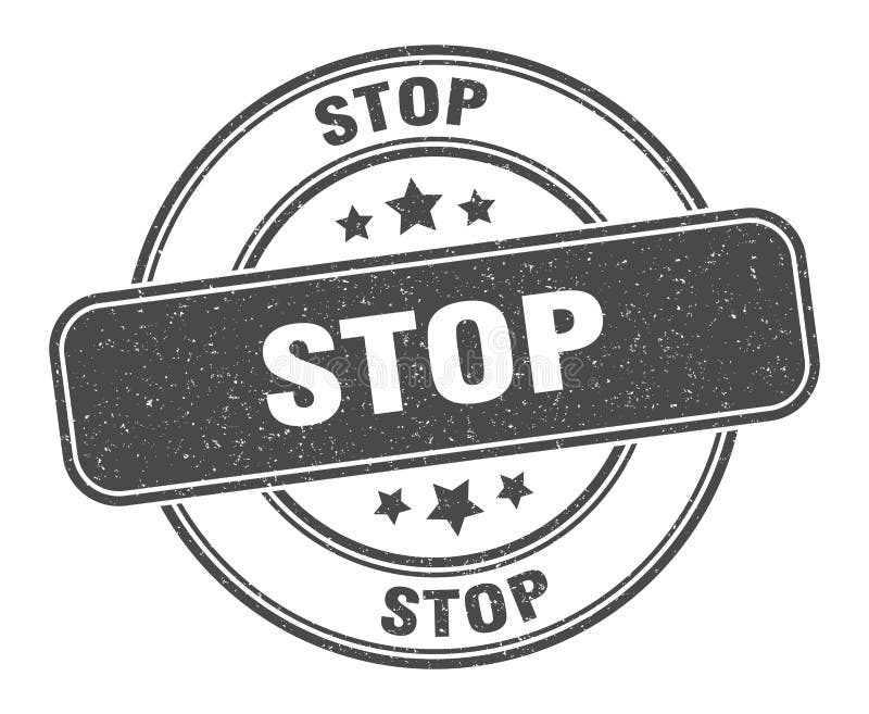 Stop stamp stock vector. Illustration of isolated, seal - 104915032