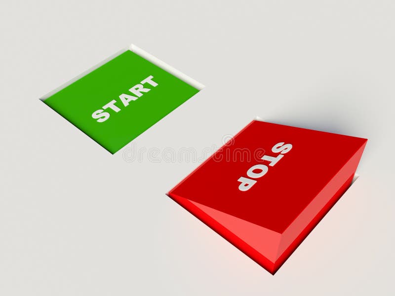 Start buttons icon. stock vector. Illustration of glass - 196438359