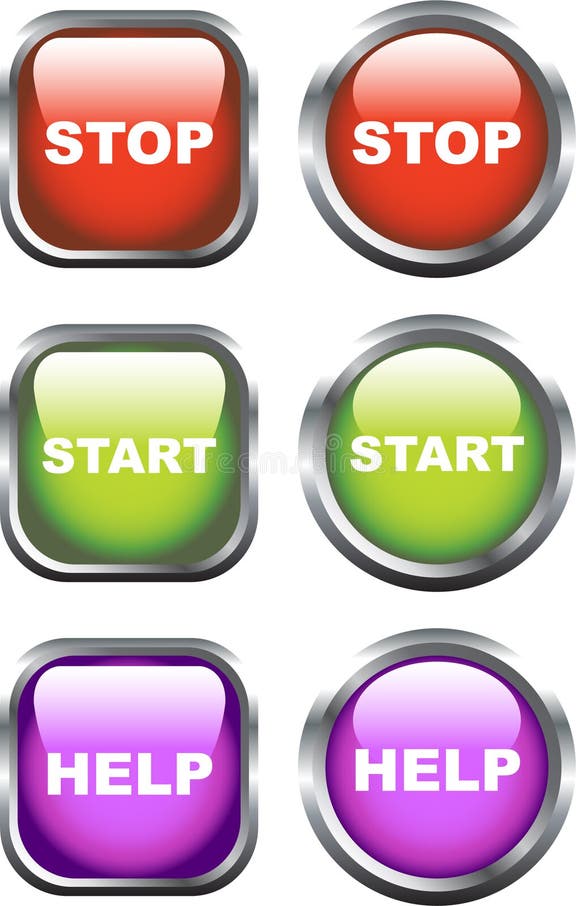 Stop Start Icons Stock Illustrations – 4,526 Stop Start Icons Stock ...