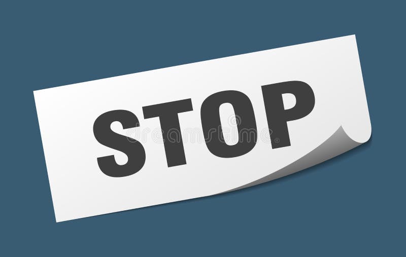 Stop sticker. stock vector. Illustration of price, isolated - 153639688