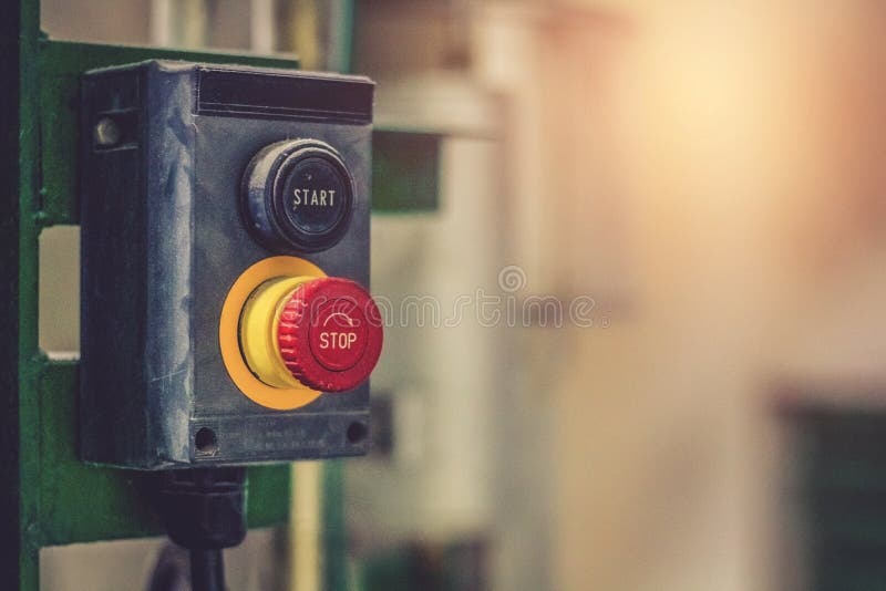 Stop-stop button stock photo. Image of signal, plants - 262282316