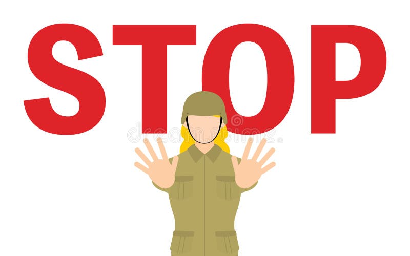 Stop stock illustration. Illustration of intervention - 242787776