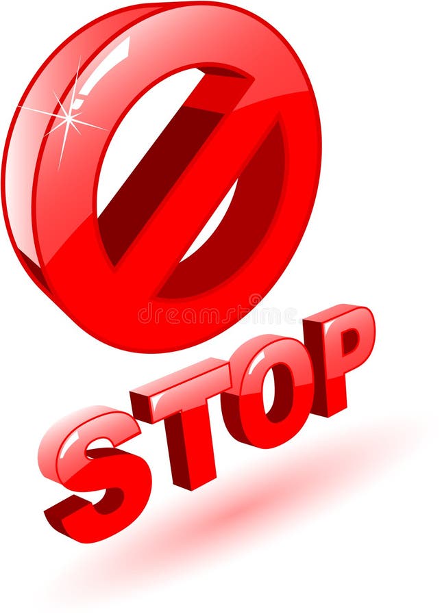 Stop symbol stock vector. Illustration of shiny, internet - 9442088