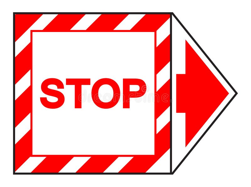 Stop Symbol Sign, Vector Illustration, Isolate on White Background ...