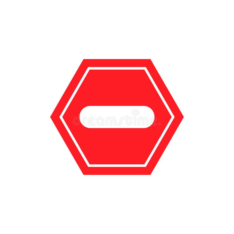 Stop Symbol Vector Design Template Illustration Stock Vector ...