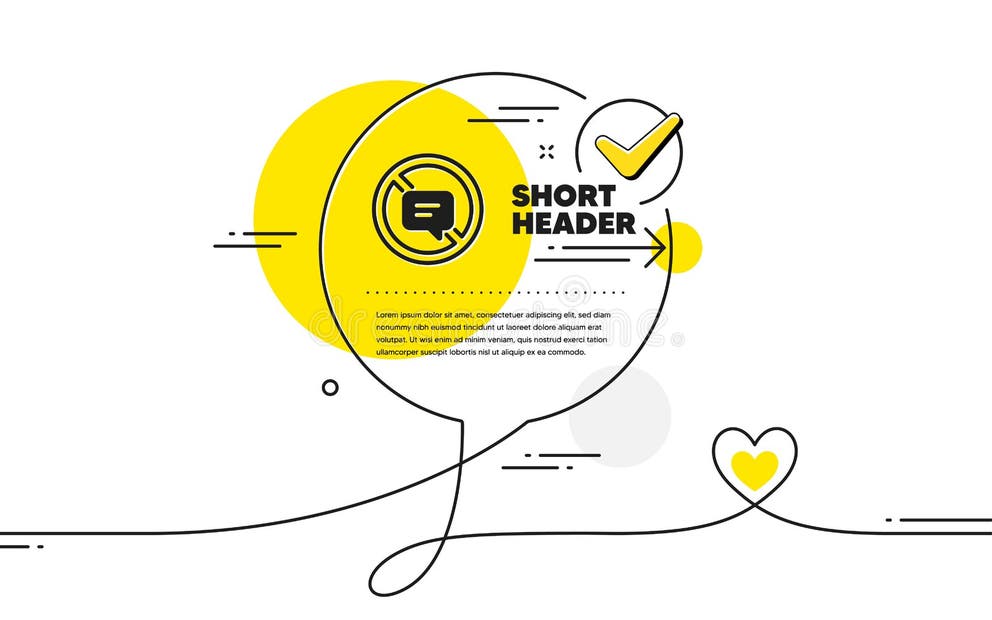 Stop Talking Icon. Chat Message or SMS. Vector Stock Vector ...