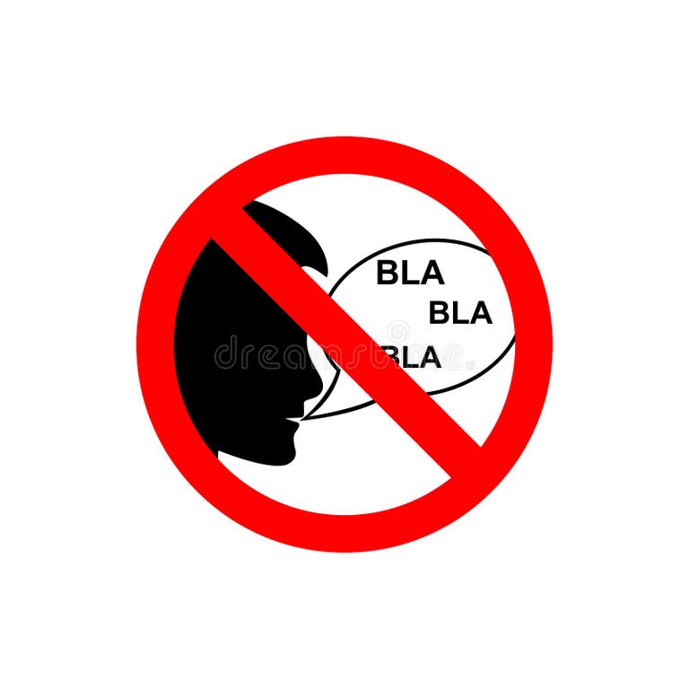 Sign Stop Talking Warning Stock Illustrations – 329 Sign Stop Talking ...