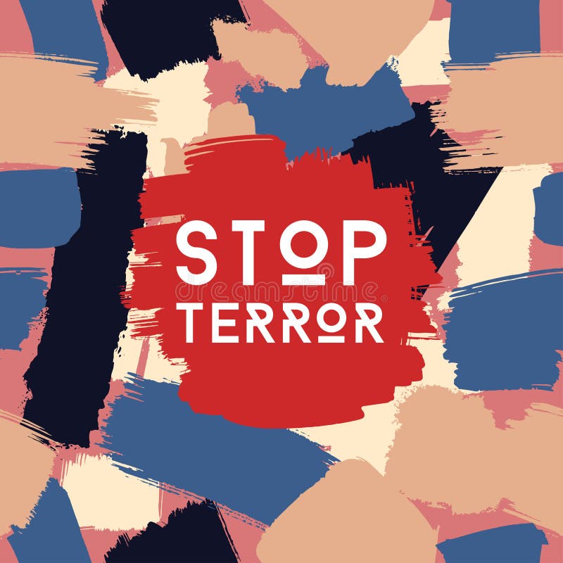 Stop Terrorism Poster Stock Illustrations – 222 Stop Terrorism Poster ...
