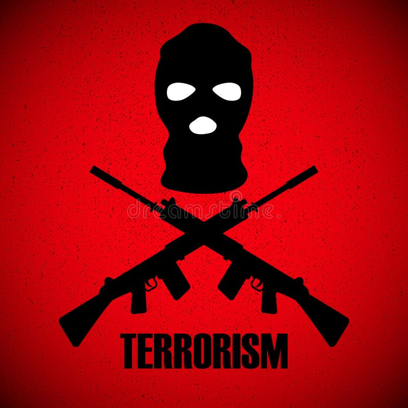 Stop terrorism background stock vector. Illustration of design - 70020362