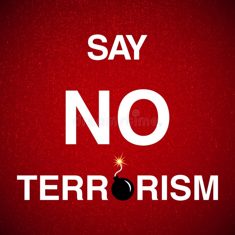 Stop Terrorism Poster Stock Illustrations – 222 Stop Terrorism Poster ...