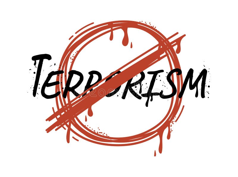 Stop Terrorism Street Art stock vector. Illustration of transport ...