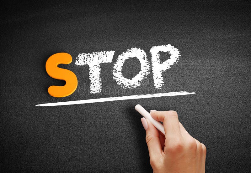 Stop Ego Text Button on Keyboard, Concept Background Stock Photo ...