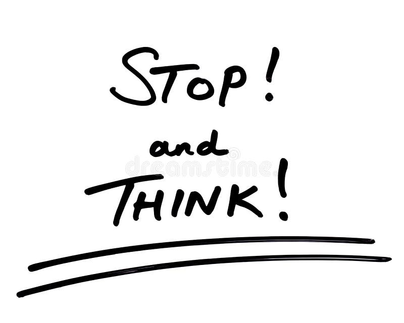Stop Think Act Stock Illustrations – 60 Stop Think Act Stock ...