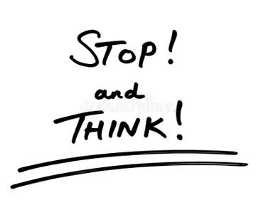 Stop Think Act Stock Illustrations – 60 Stop Think Act Stock ...