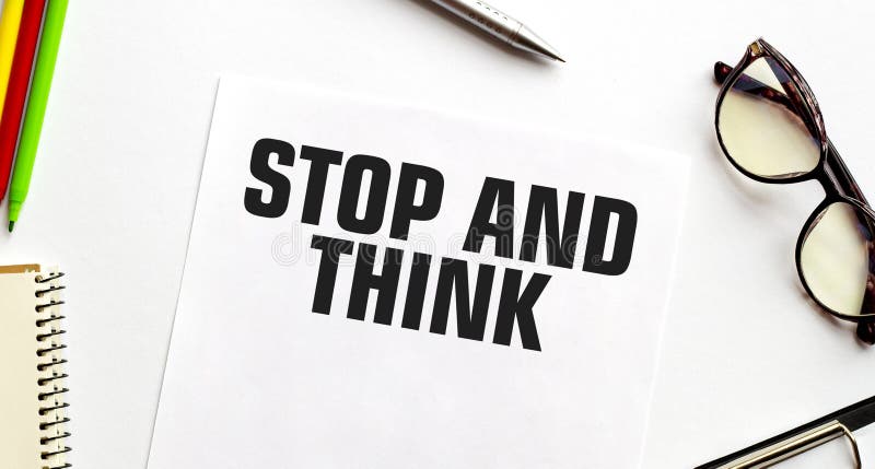 Stop Think Act Icon Stock Photos - Free & Royalty-Free Stock Photos ...