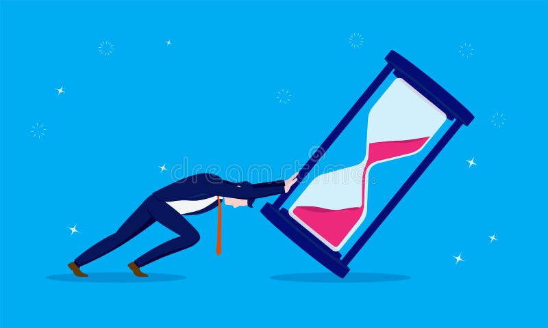 Man Pushing Clock Stock Illustrations – 94 Man Pushing Clock Stock ...