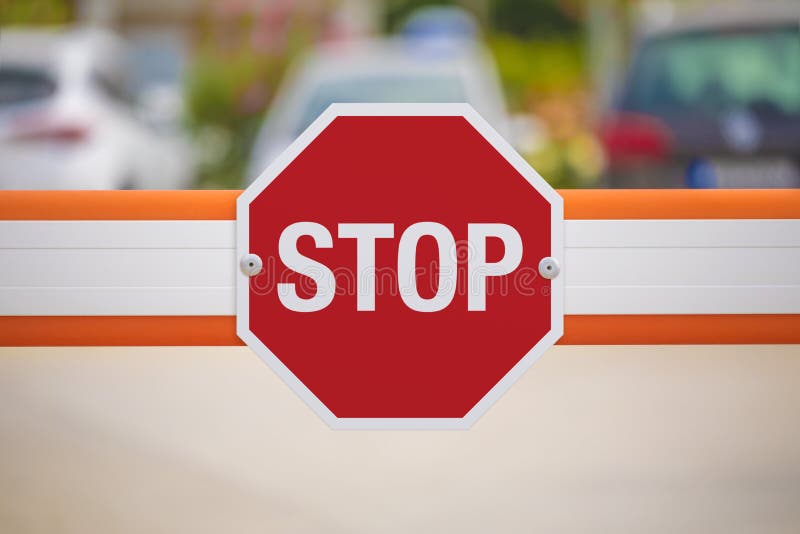 Blurry stop sign stock photo. Image of signage, eyesight - 16035552
