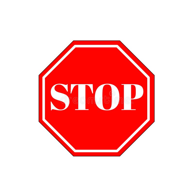 Hexagonal Stop Stock Illustrations – 240 Hexagonal Stop Stock ...