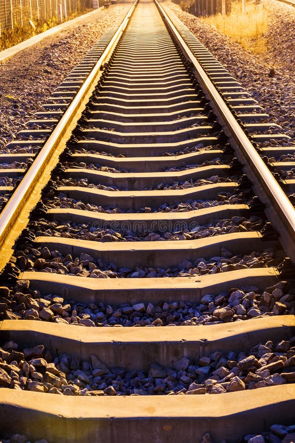 Stop Using the Industrial Railway Track Stock Photo - Image of railway ...