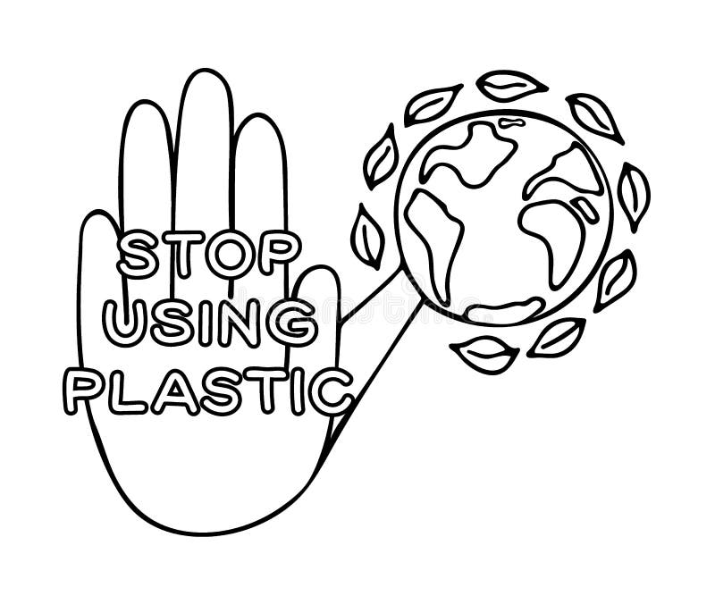 Stop Using Plastic Stock Illustrations – 543 Stop Using Plastic Stock ...