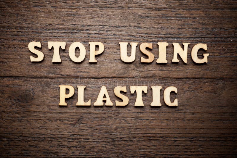 Stop Using Single Use Plastic in the World Plastic Bag is Ban Now Stock ...