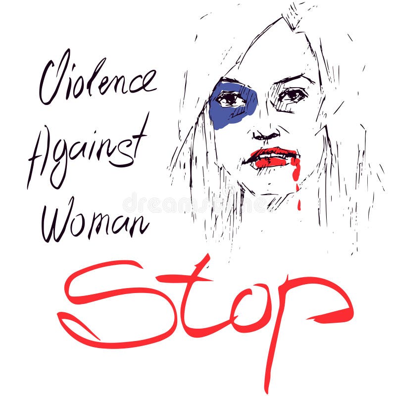 Limination Of Violence Against Women Stock Illustration Illustration
