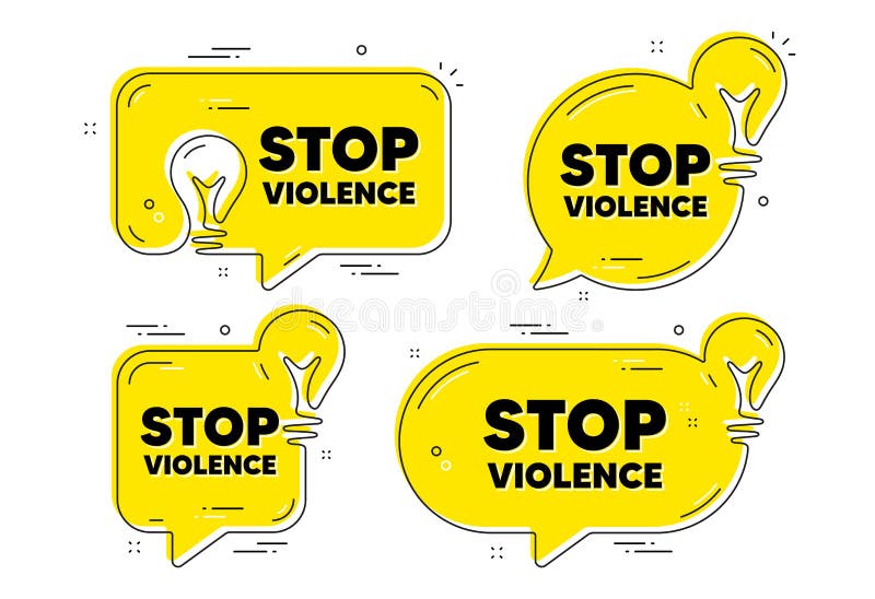 Stop Violence Message. Demonstration Protest Quote. Vector Stock Vector ...