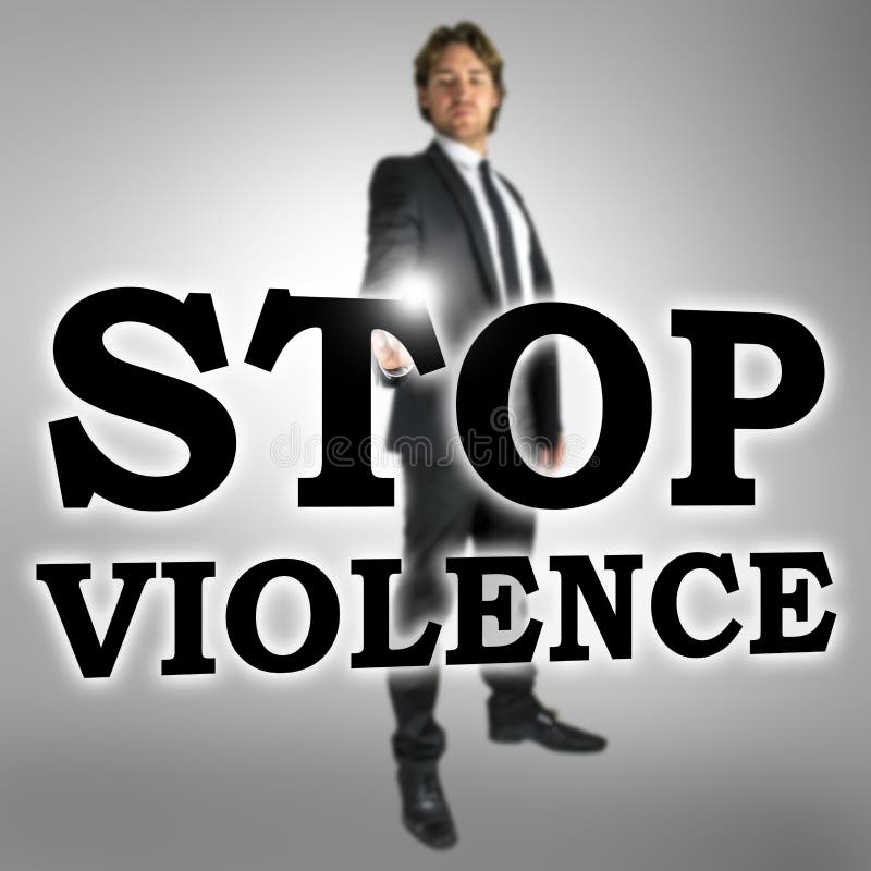 Stop violence sign stock photo. Image of hurt, stop, message - 36480350