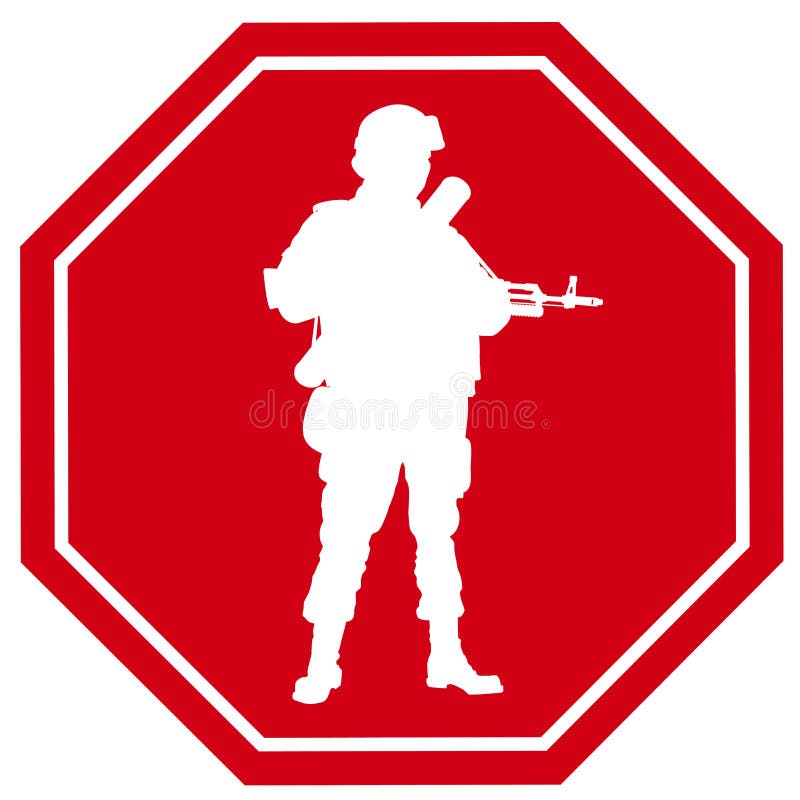 Stop war sign. Vector stock vector. Illustration of conflict - 40230402