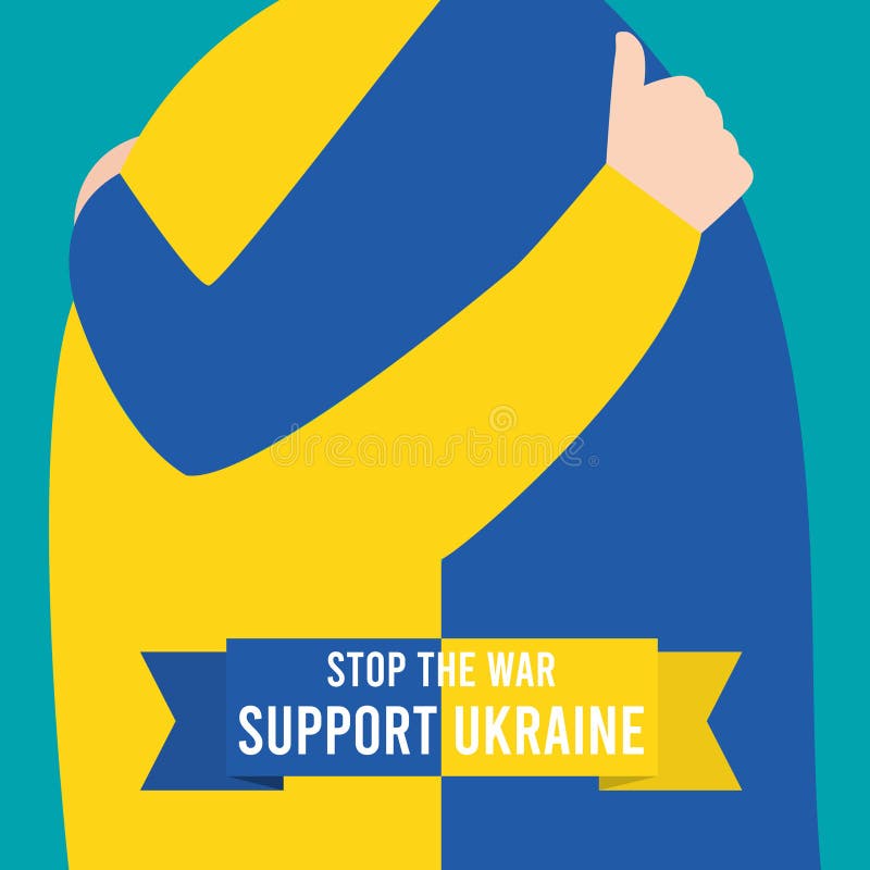 Stop the War in Ukraine Poster Vector Stock Vector - Illustration of ...