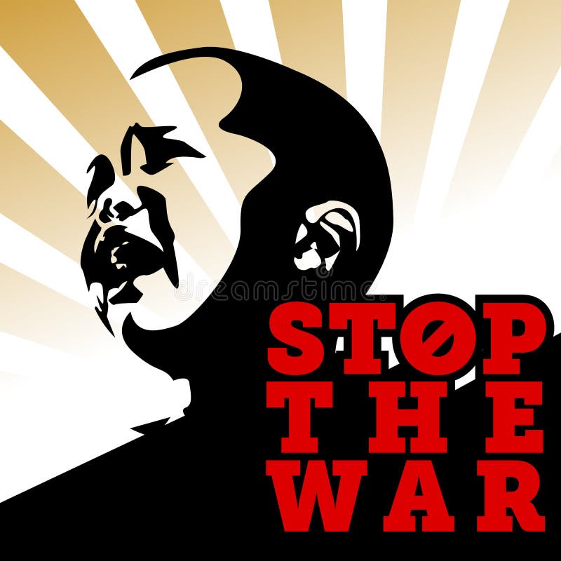 Stop the War Vector Illustrated Stock Vector - Illustration of ...