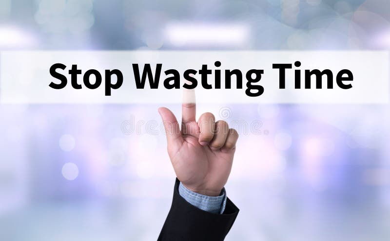 Stop Wasting Time stock photo. Image of direction, clock - 72740624