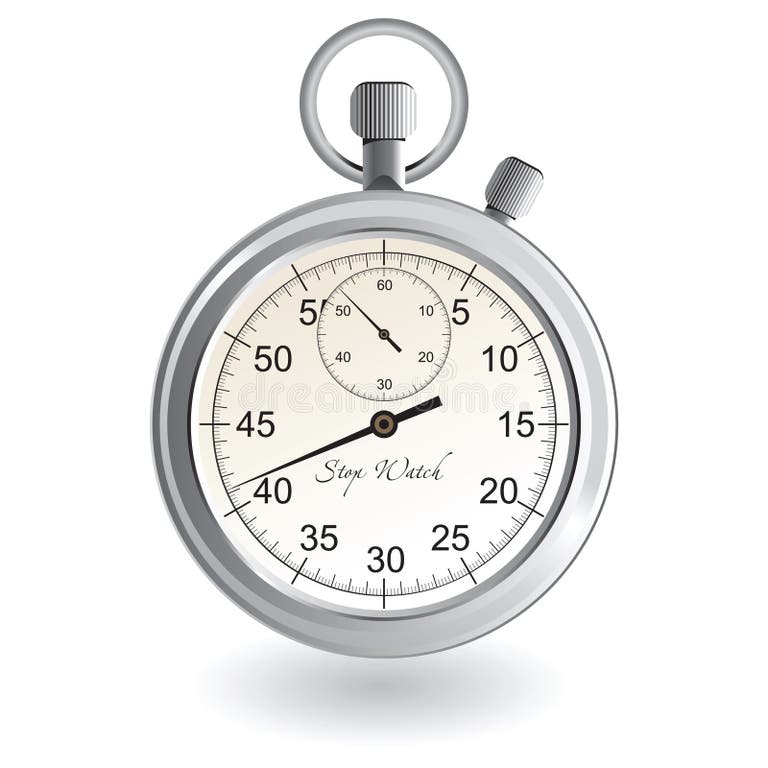 Stop Watch Face White Background Stock Illustrations – 693 Stop Watch ...