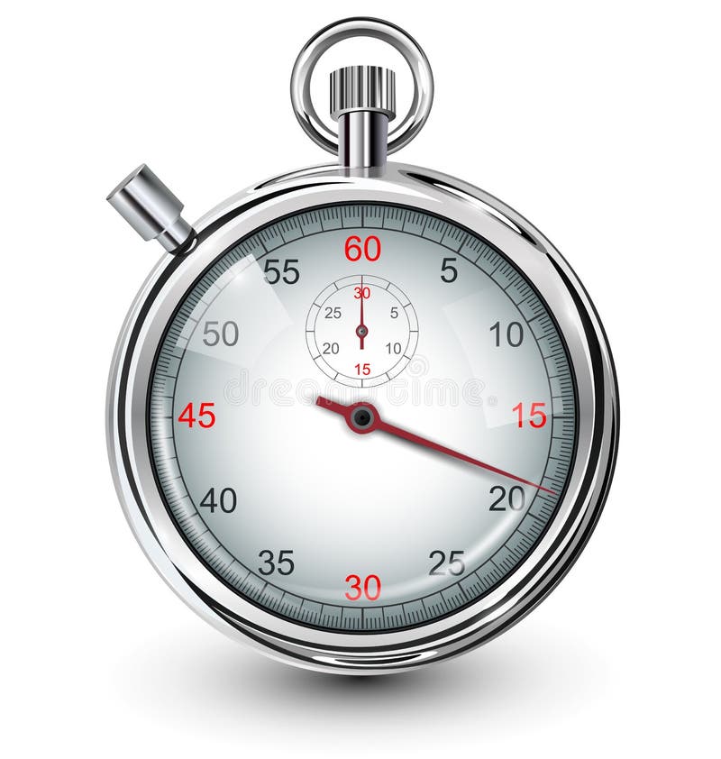 Stop watch stock vector. Illustration of cool, hands - 36499553