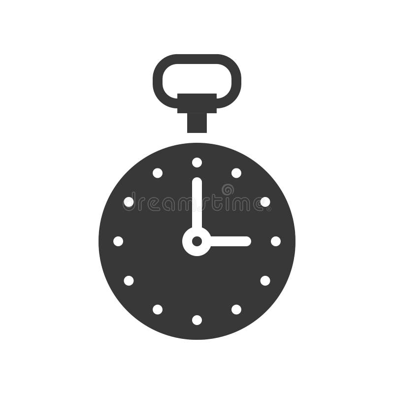 Time Stop Watch, Outline Design Editable Stroke Pixel Perfect Stock ...