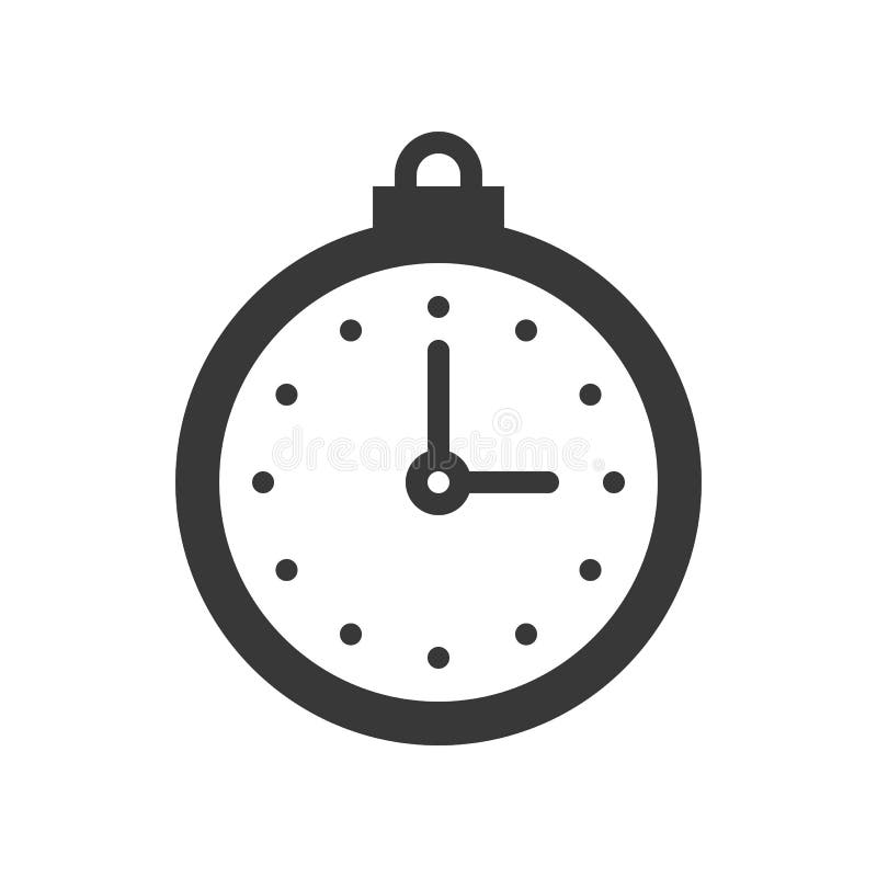 Time Stop Watch, Outline Design Editable Stroke Pixel Perfect Stock ...