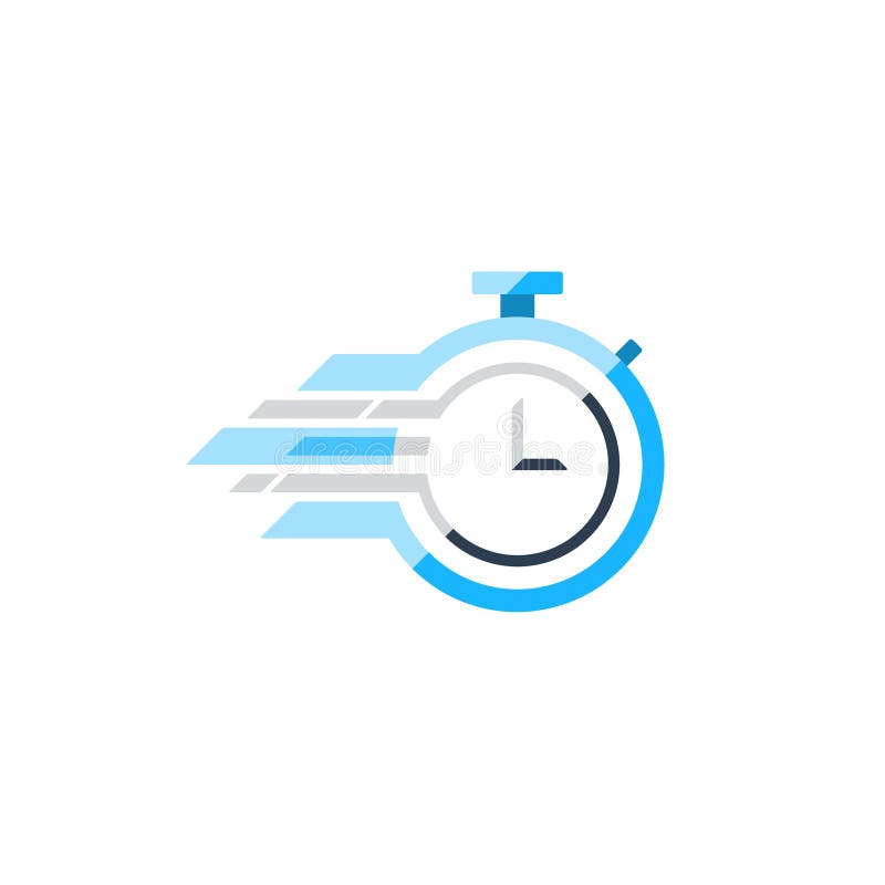 Stop Watch Flat Vector Icon, Time Concept Stock Vector - Illustration ...
