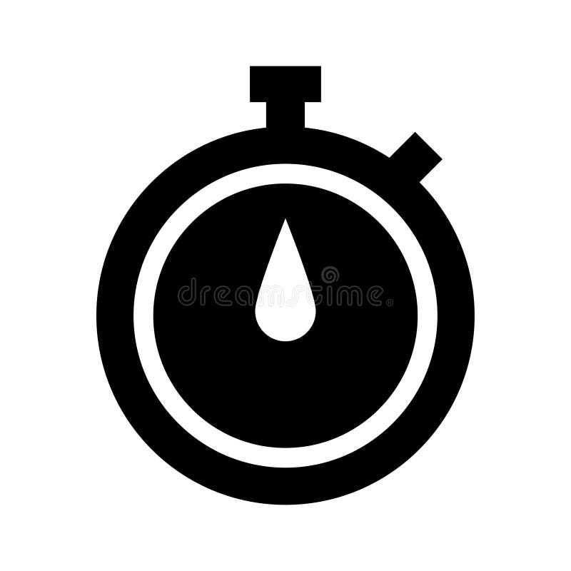Stop Watch Icon stock illustration. Illustration of clock - 91482944